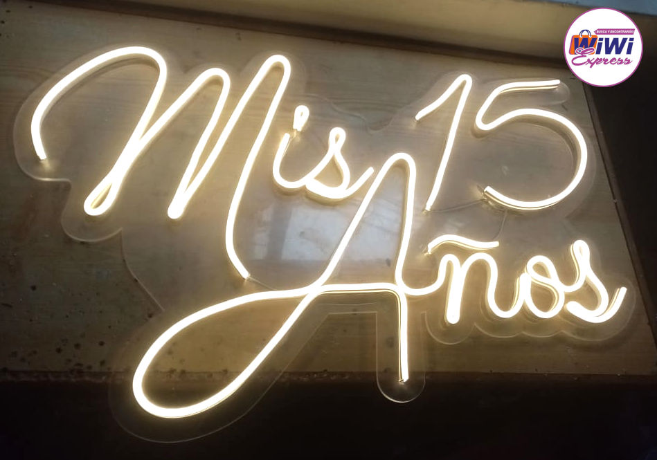 Letrero Mis 15 años en Luces de Neon | WiWiExpress.com